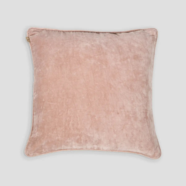 Soft Pink Velvet Cushion Cover | Premium Home Textiles in India